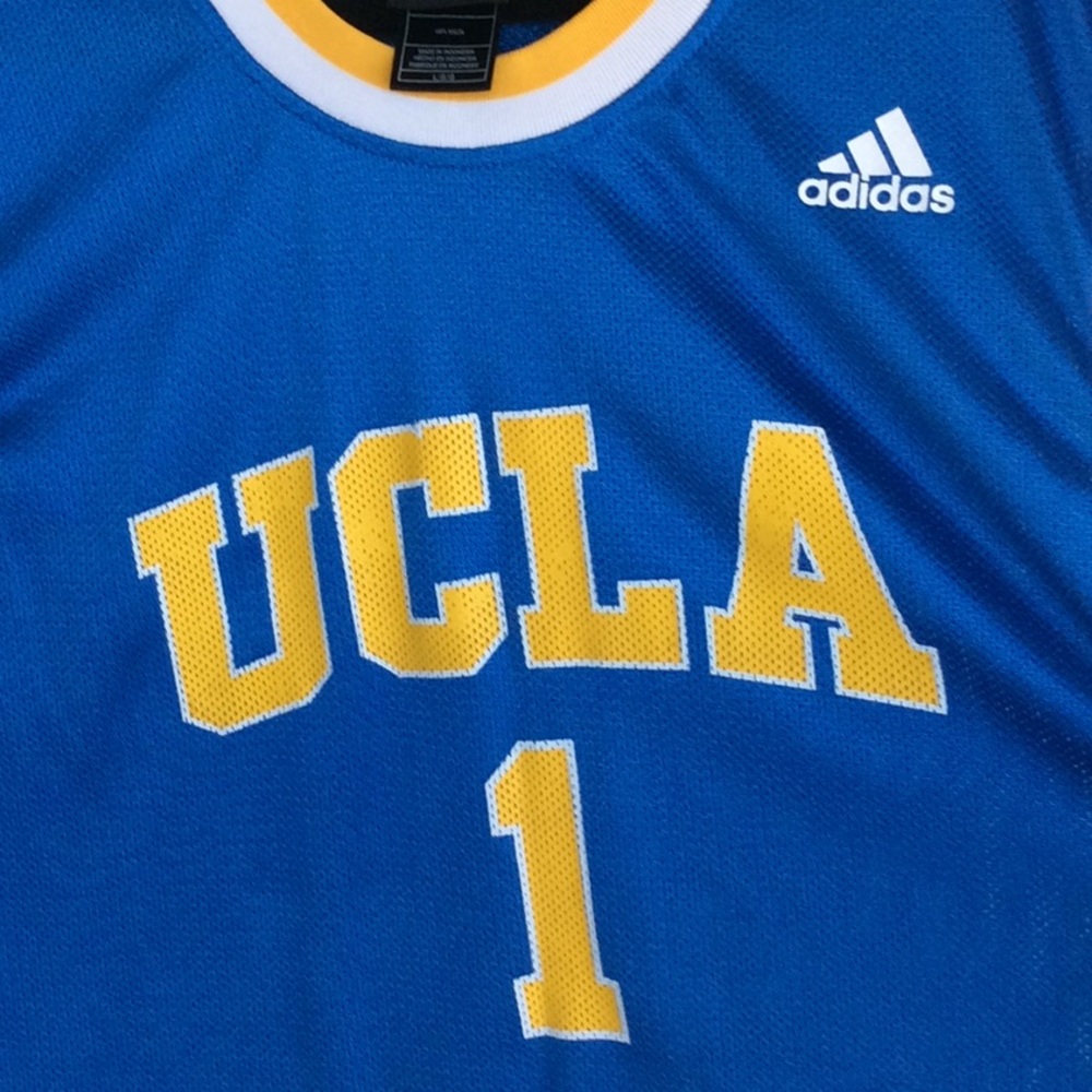 Men’s Ucla Adidas Blue Basketball Jersey Large - Gem